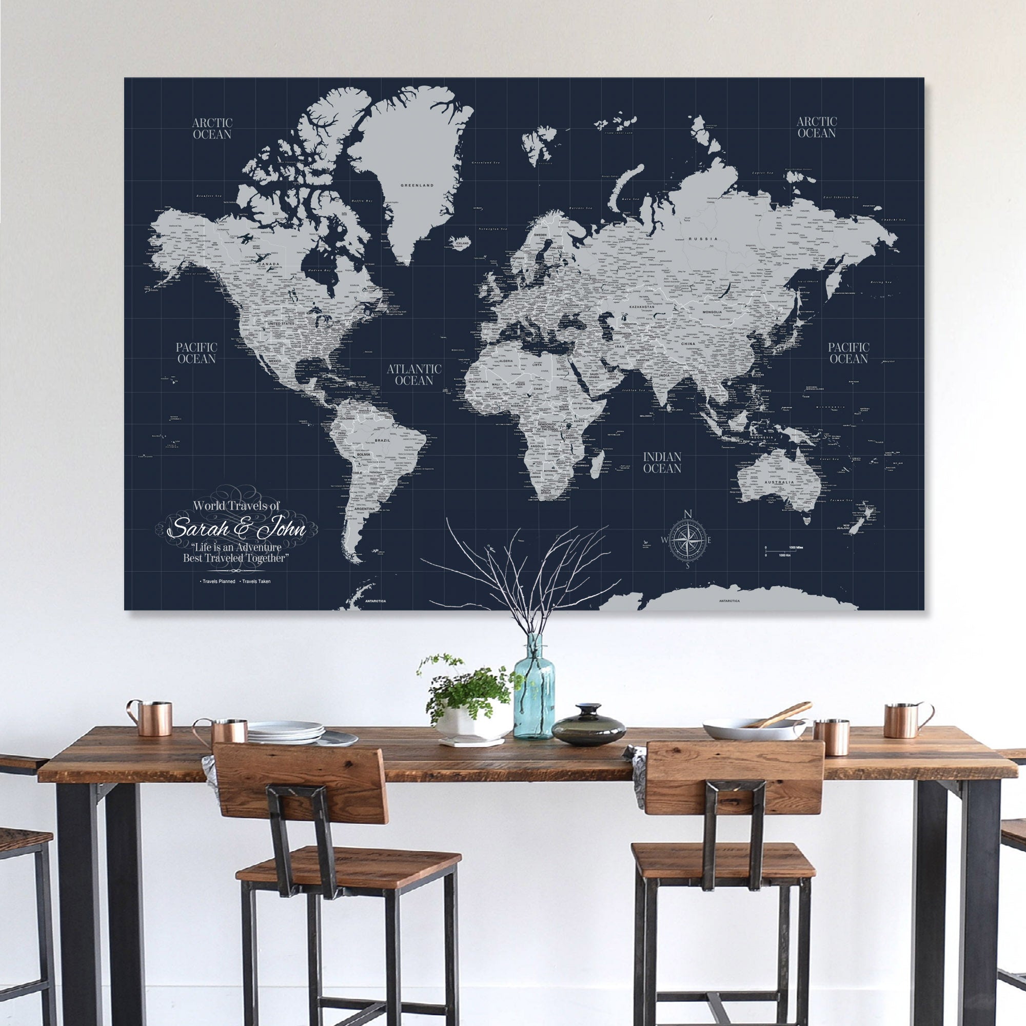 Push Pin World Travel Maps with Pins – Page 3 – Holy Cow Canvas