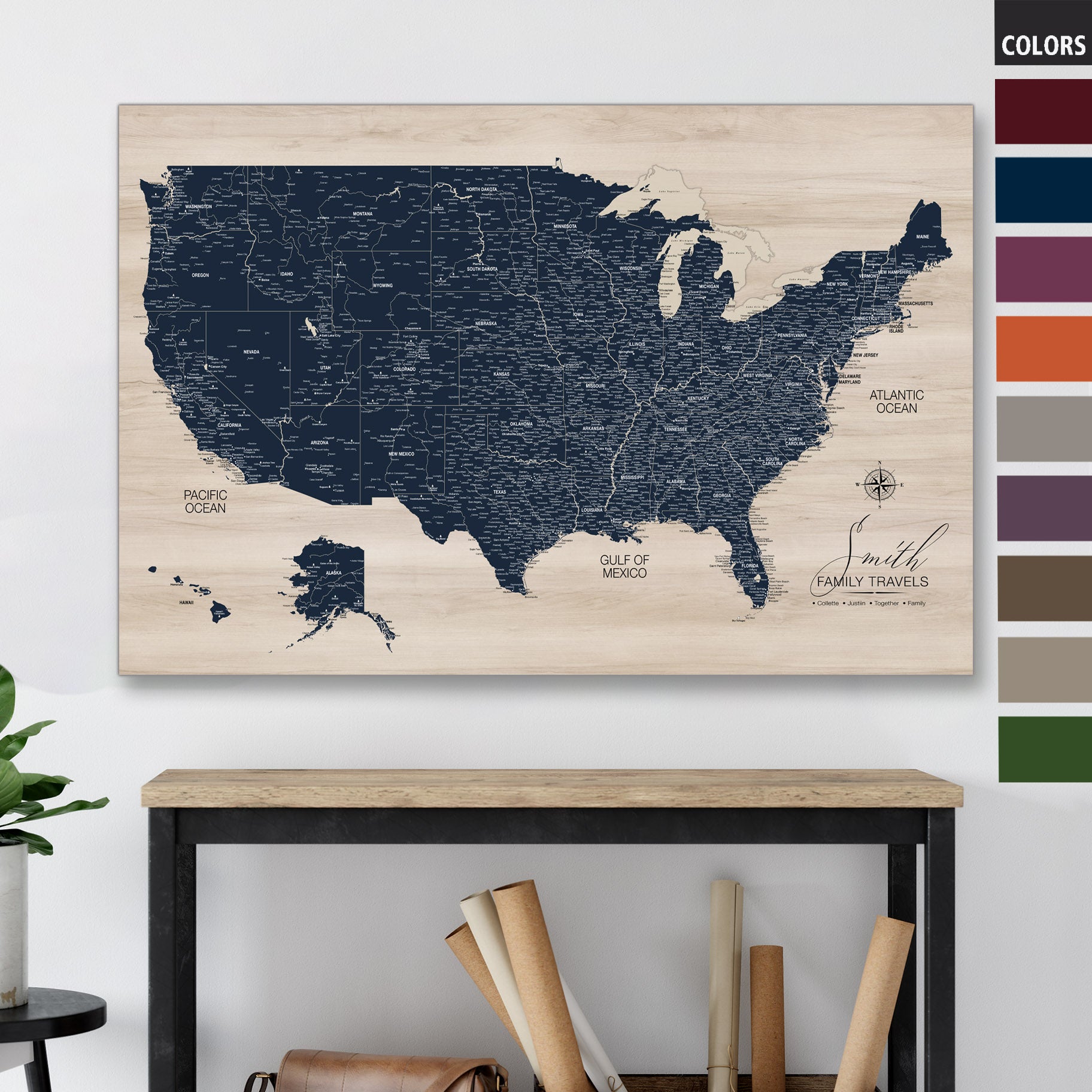 Push Pin World Travel Maps with Pins – Page 2 – Holy Cow Canvas