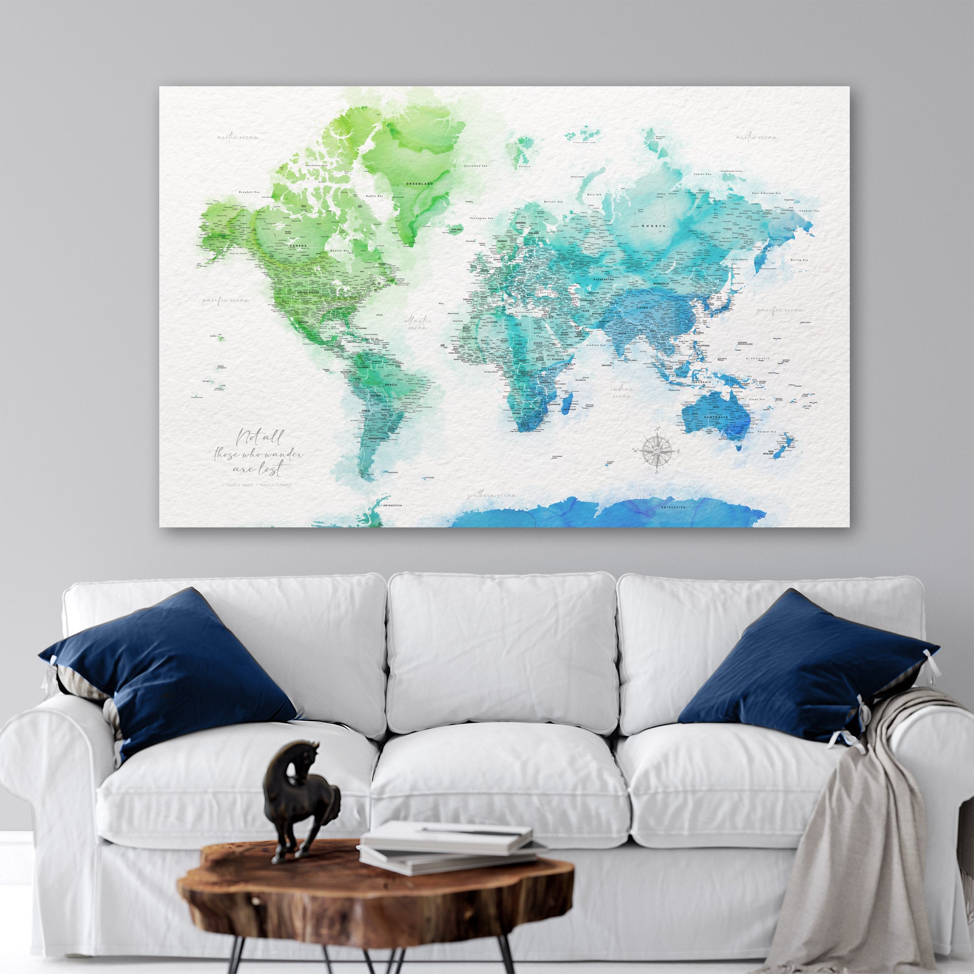 World Push Pin Maps – Holy Cow Canvas