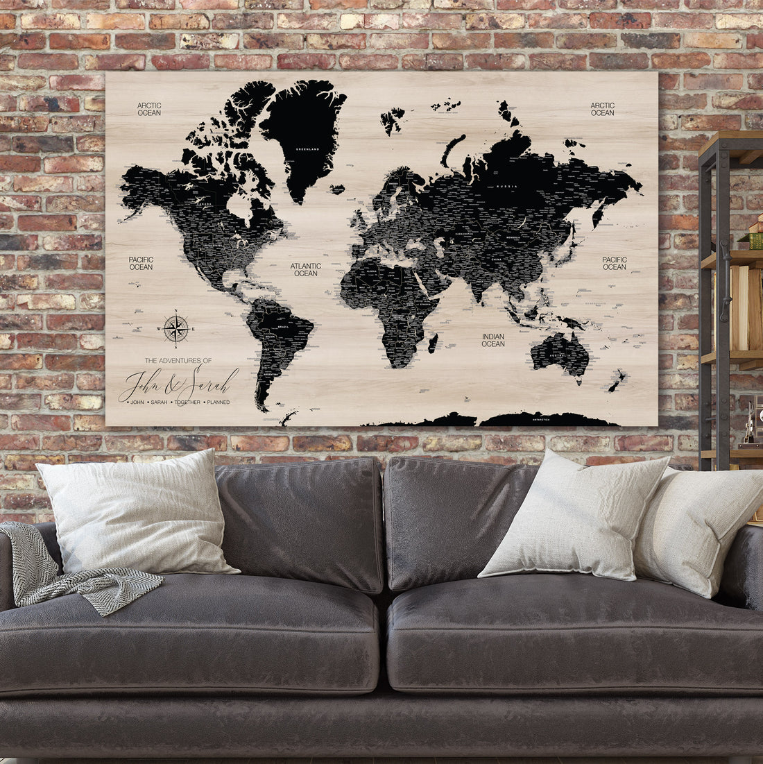 World Push Pin Maps – Holy Cow Canvas