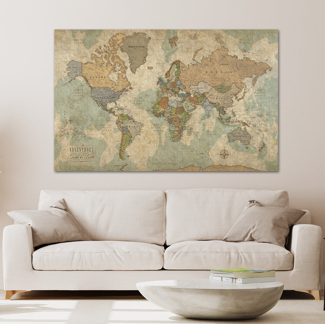 World Push Pin Maps – Holy Cow Canvas