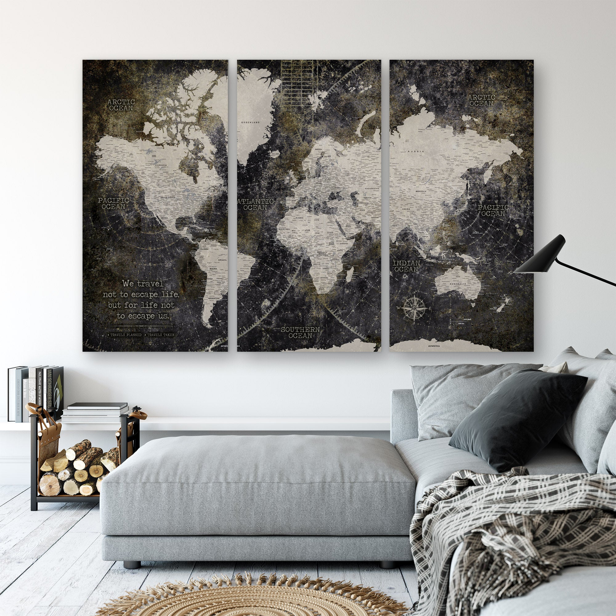 World Push Pin Maps – Holy Cow Canvas