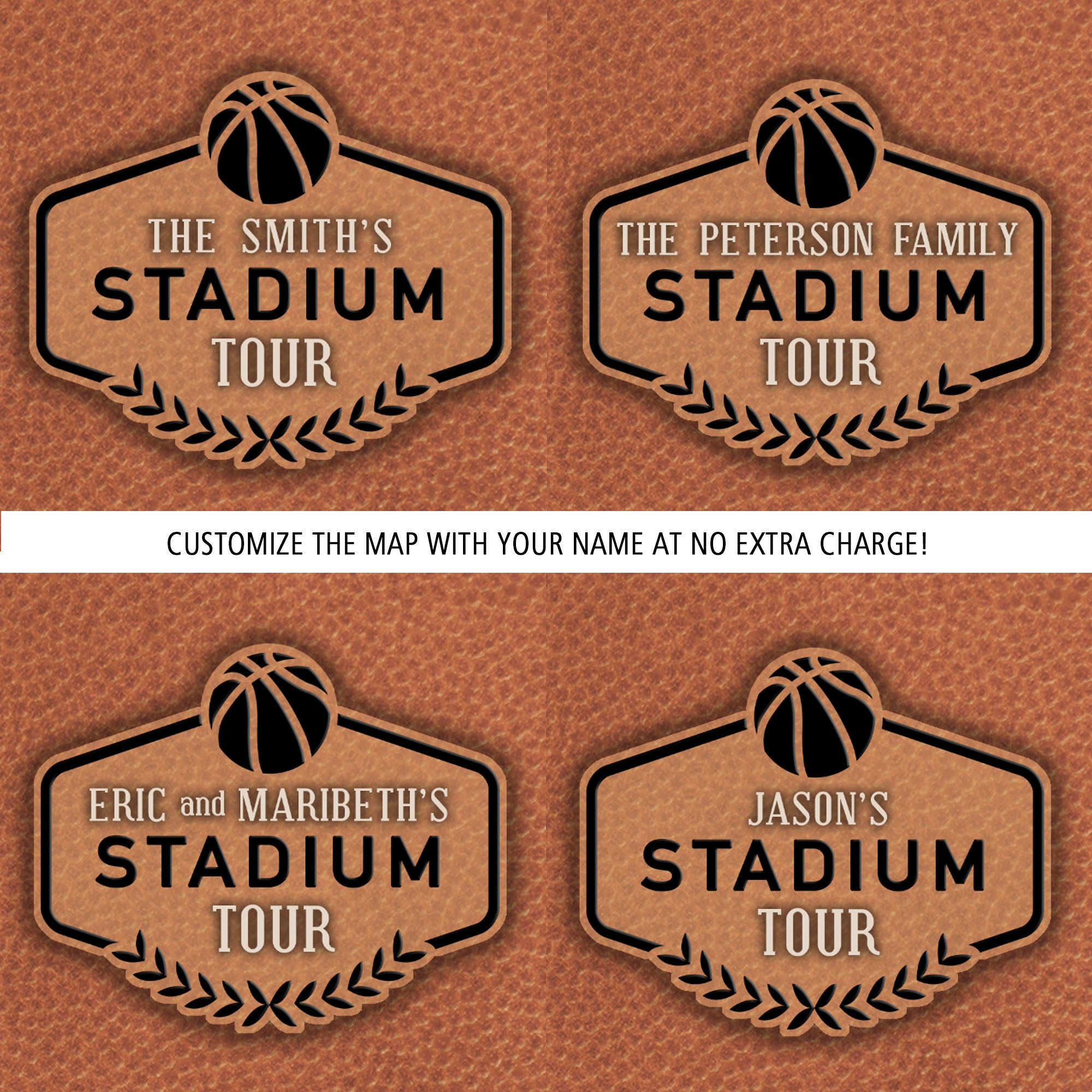 Basketball Stadium Tour Push Pin Map | Holy Cow Canvas