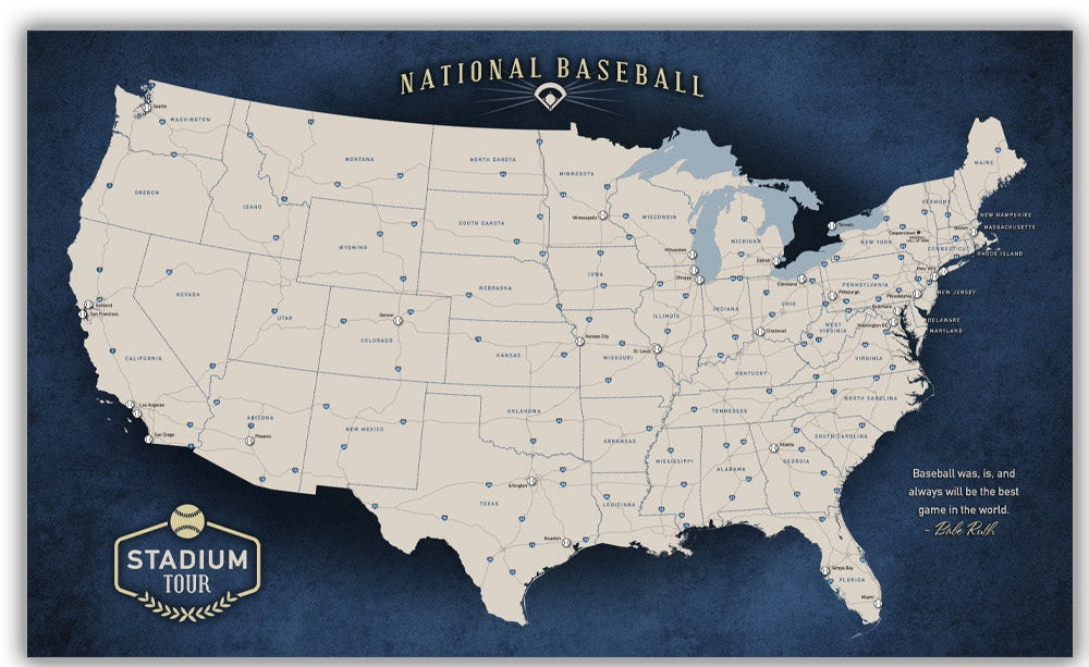 Baseball Teams Map