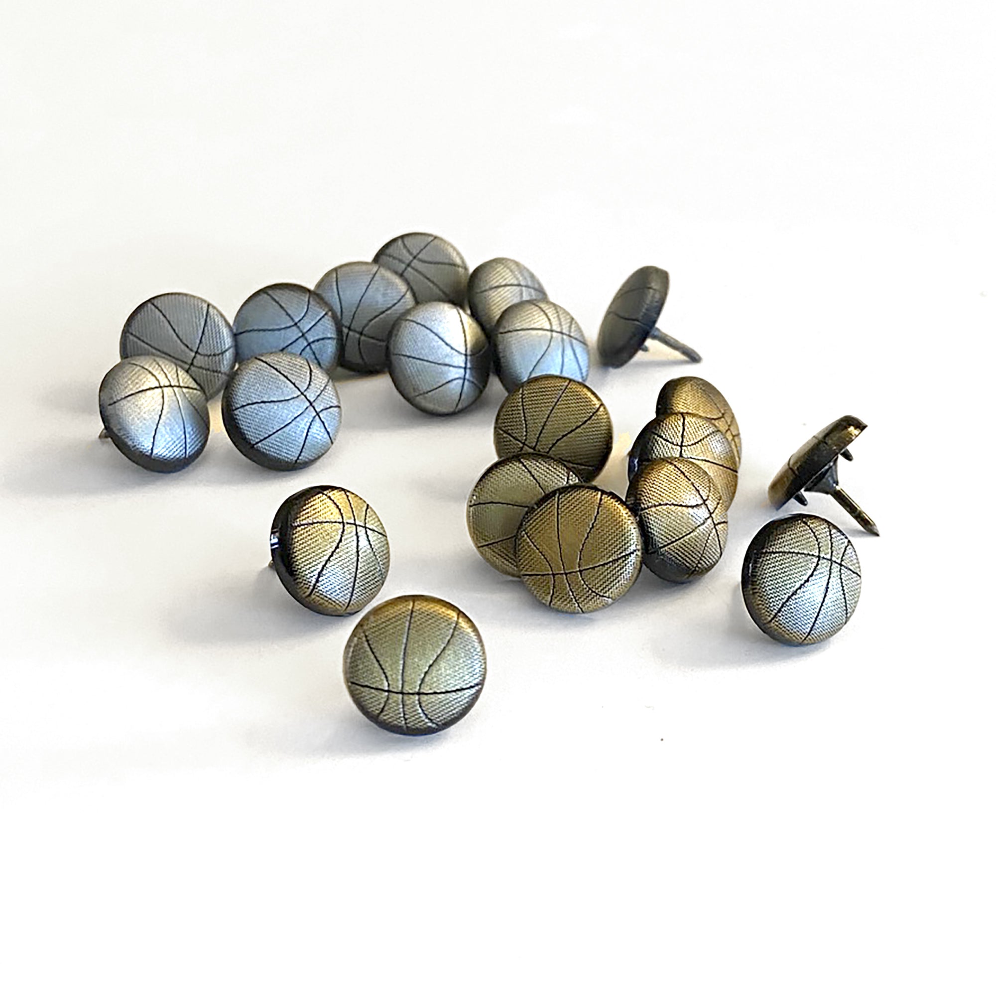 Metal Basketball Push Pins | Holy Cow Canvas