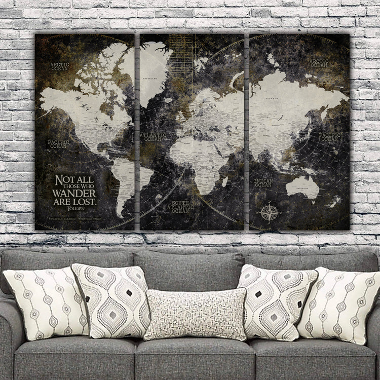 Push Pin World Travel Maps with Pins – Page 2 – Holy Cow Canvas