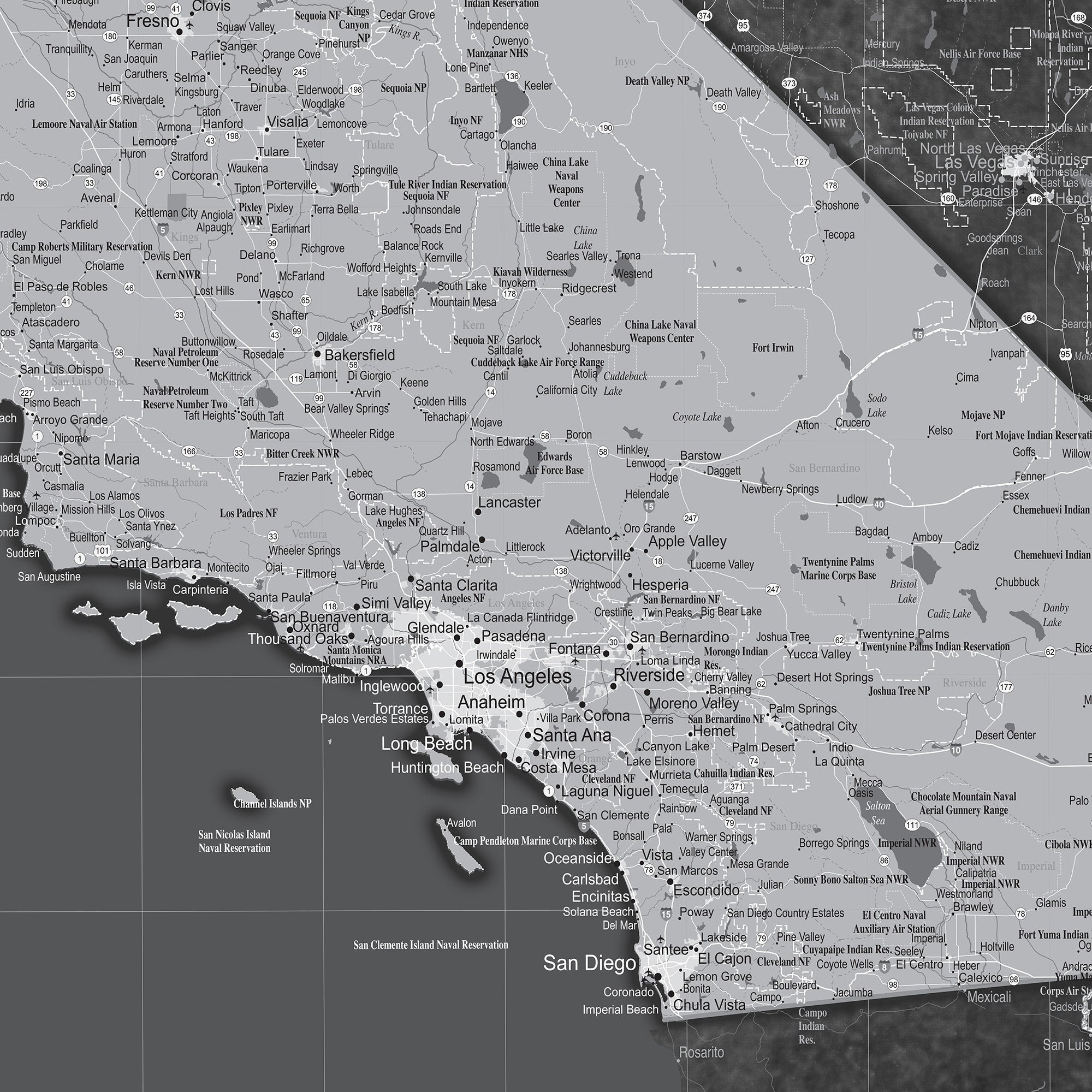 So California Map With Cities