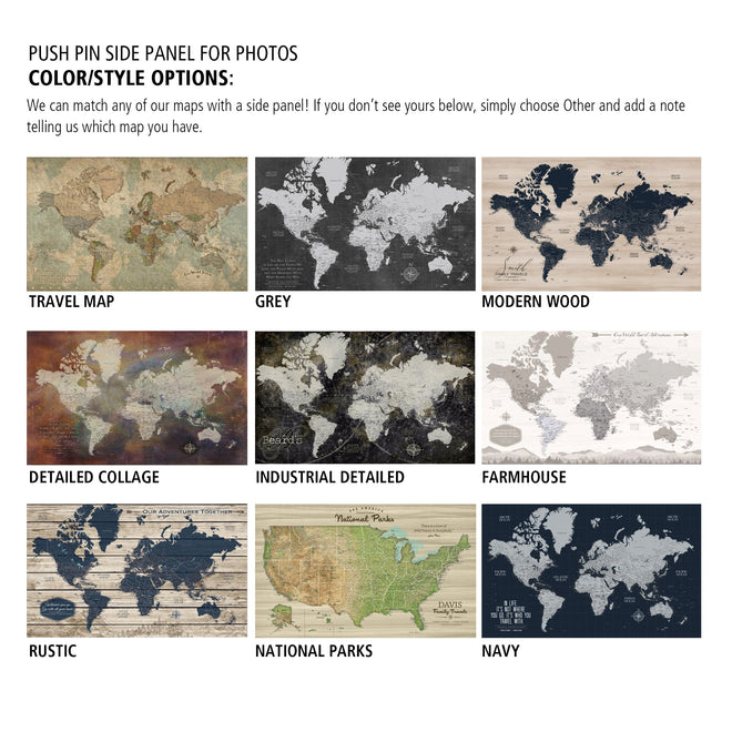 Push Pin Side Panels for Photos | Holy Cow Canvas