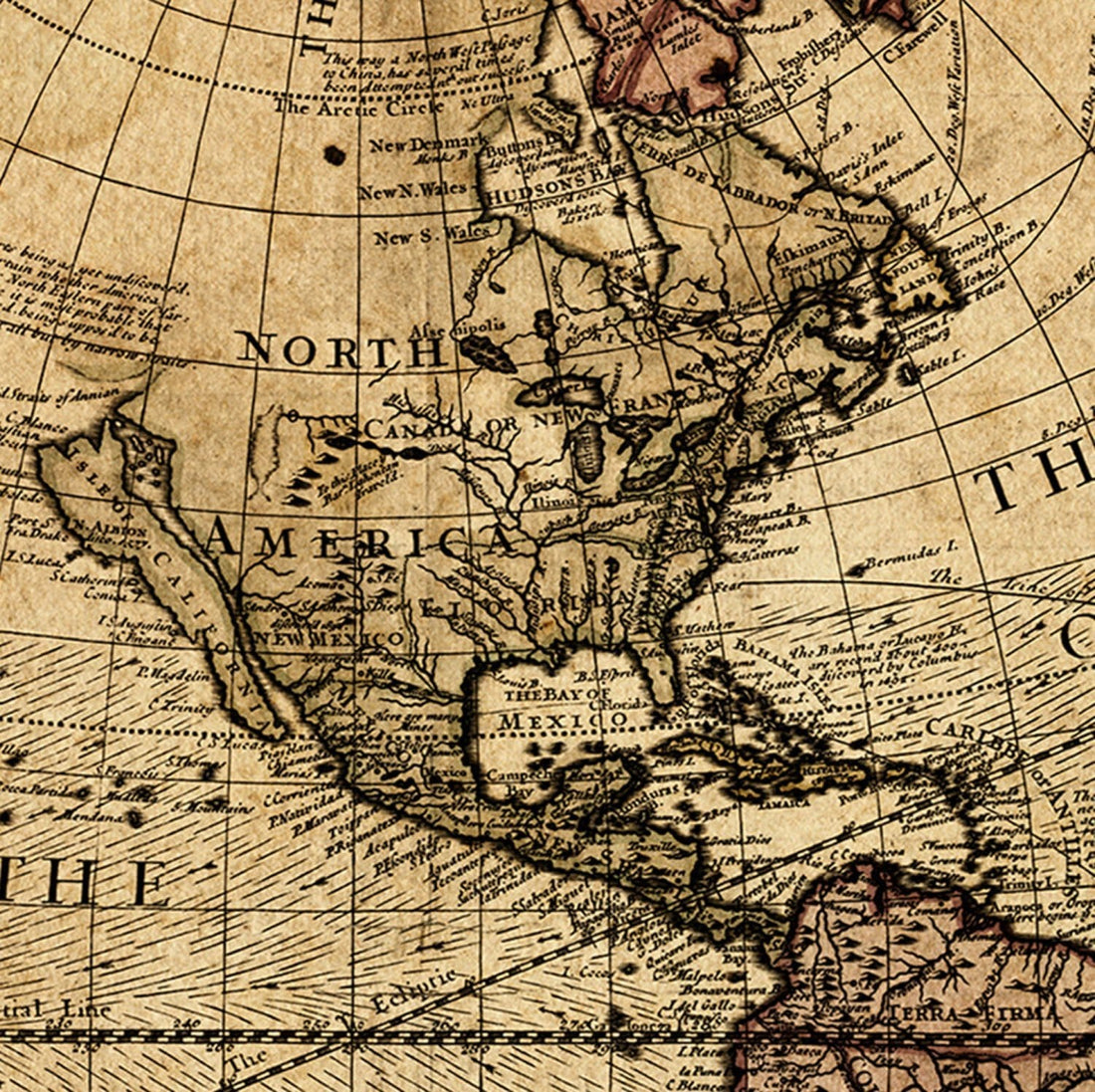 Aged Tan World Map Canvas Wall Art | Holy Cow Canvas