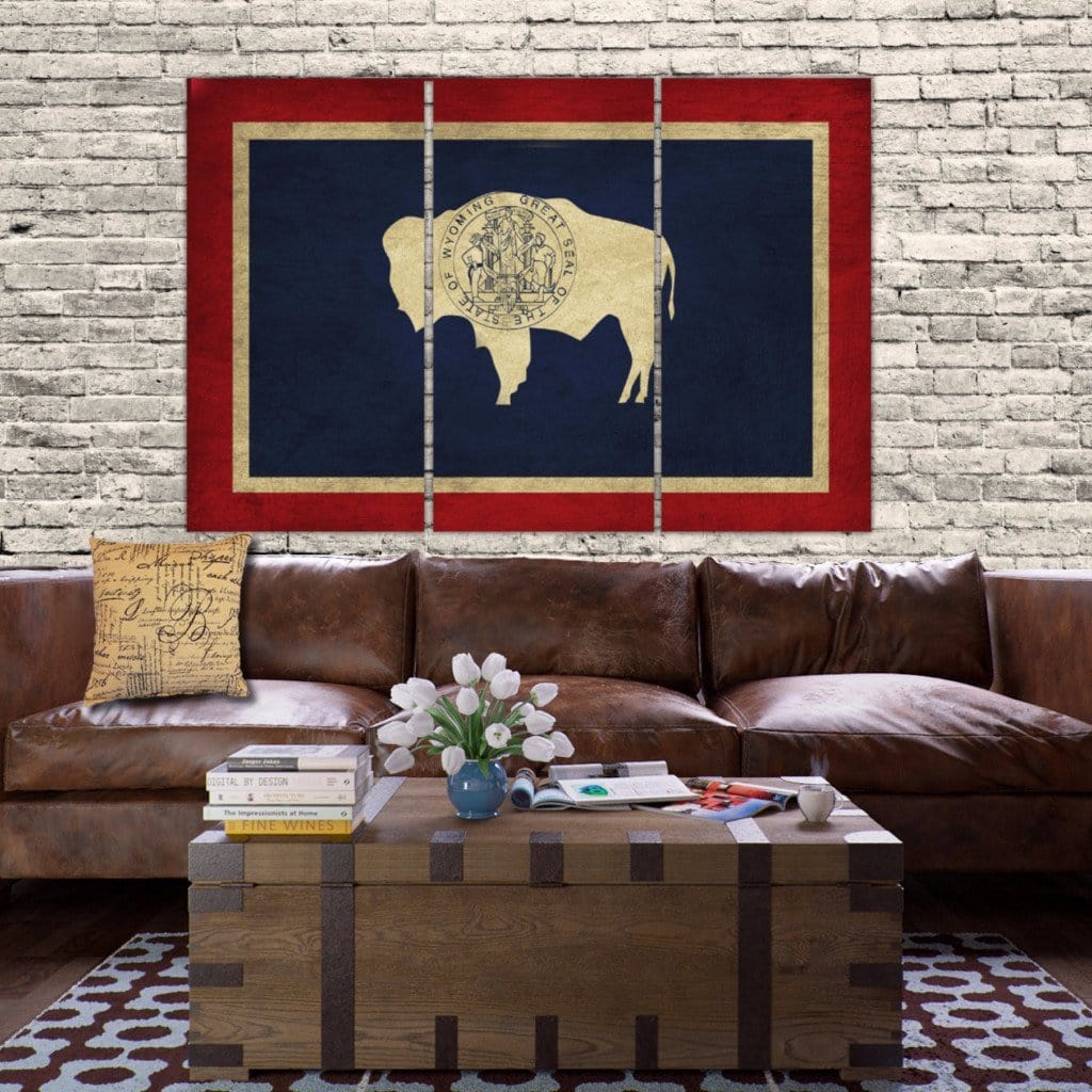 Flag Wall Art on Canvas | Holy Cow Canvas